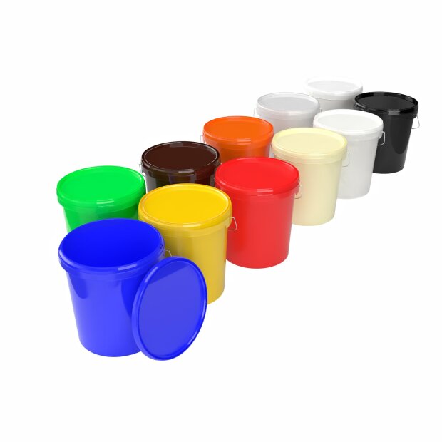 EimerundDeckel.de Eimer mit Deckel 16 Liter lebensmittelecht, 5,90